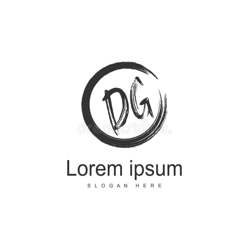 DG Letter Logo Design. Creative Modern DG Letters Icon Illustration ...