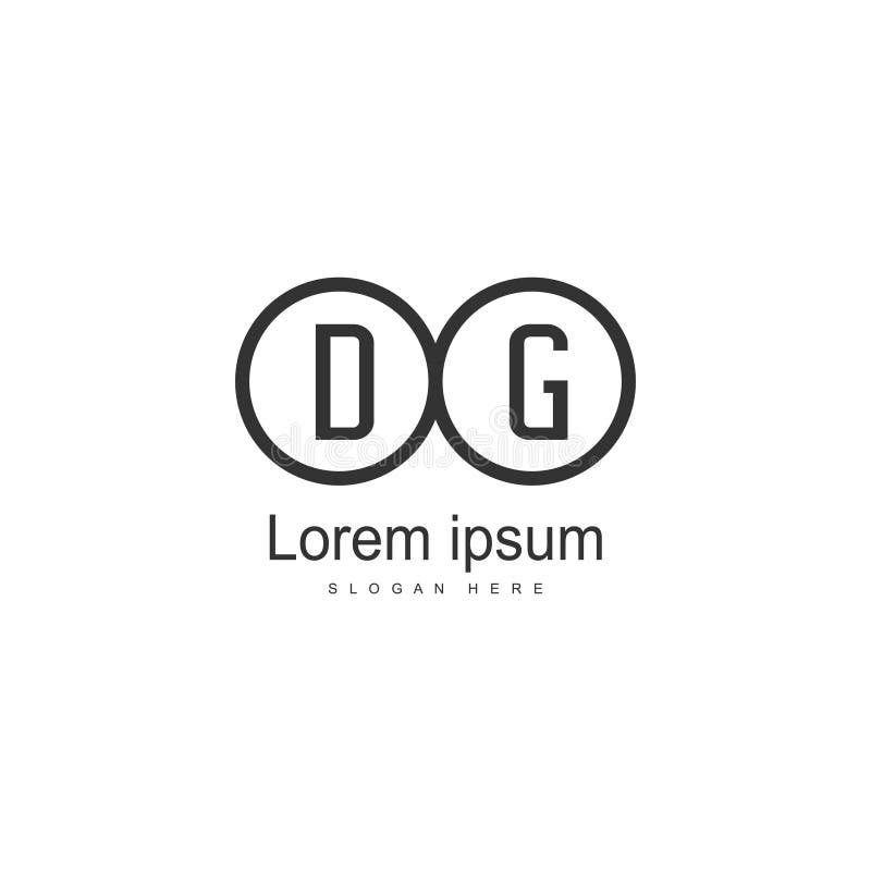 DG Letter Logo Design. Creative Modern DG Letters Icon Illustration ...