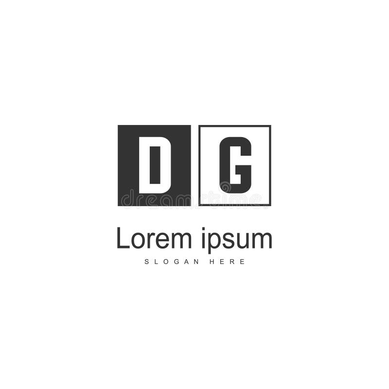 DG Letter Logo Design. Creative Modern DG Letters Icon Illustration ...