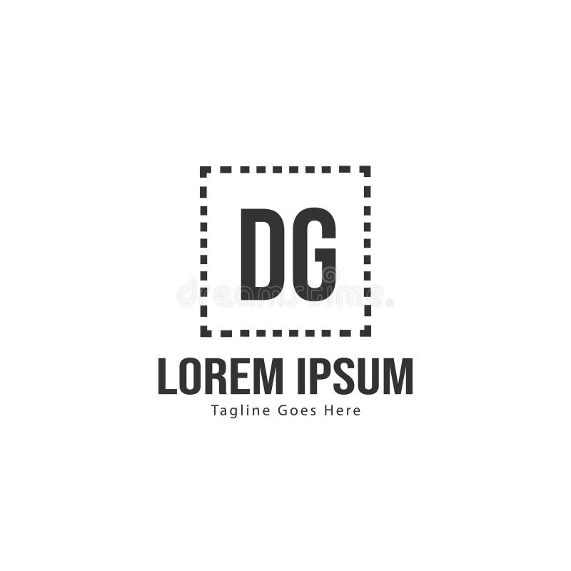 DG Letter Logo Design. Creative Modern DG Letters Icon Illustration ...