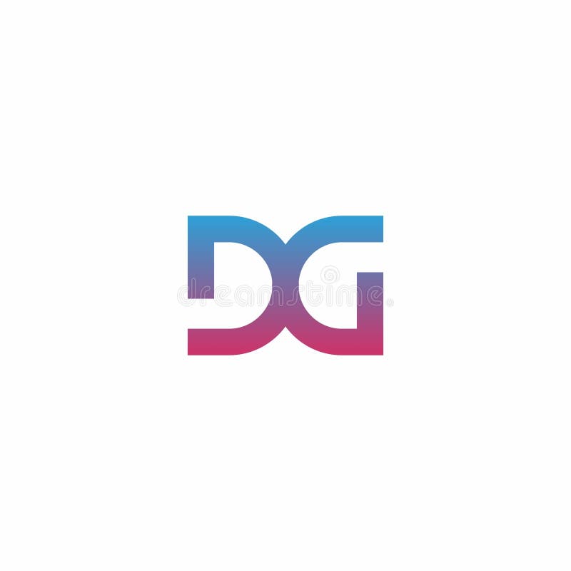 DG Logo Simple Design. Letter D and G Logo Vector Stock Vector ...
