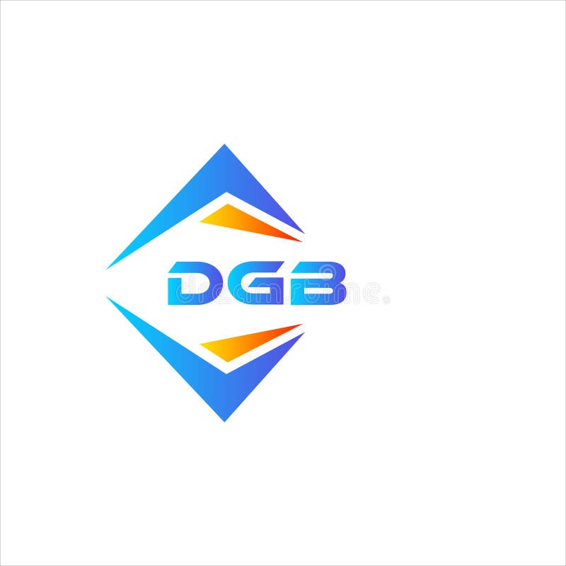 DGB Abstract Technology Logo Design on White Background. DGB Creative ...