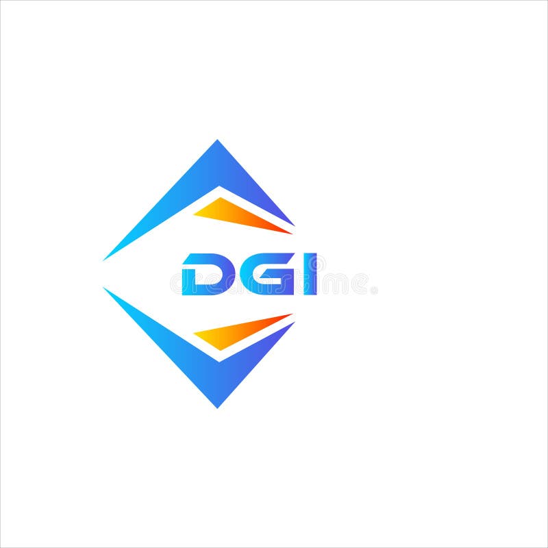 DGI Abstract Technology Logo Design on White Background. DGI Creative ...