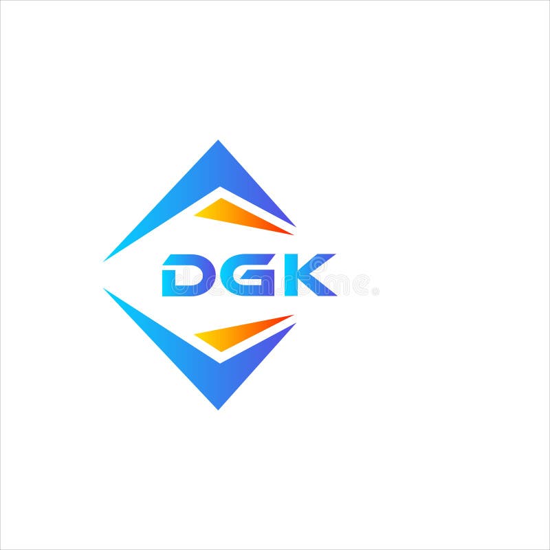 DGK Abstract Technology Logo Design on White Background. DGK Creative ...
