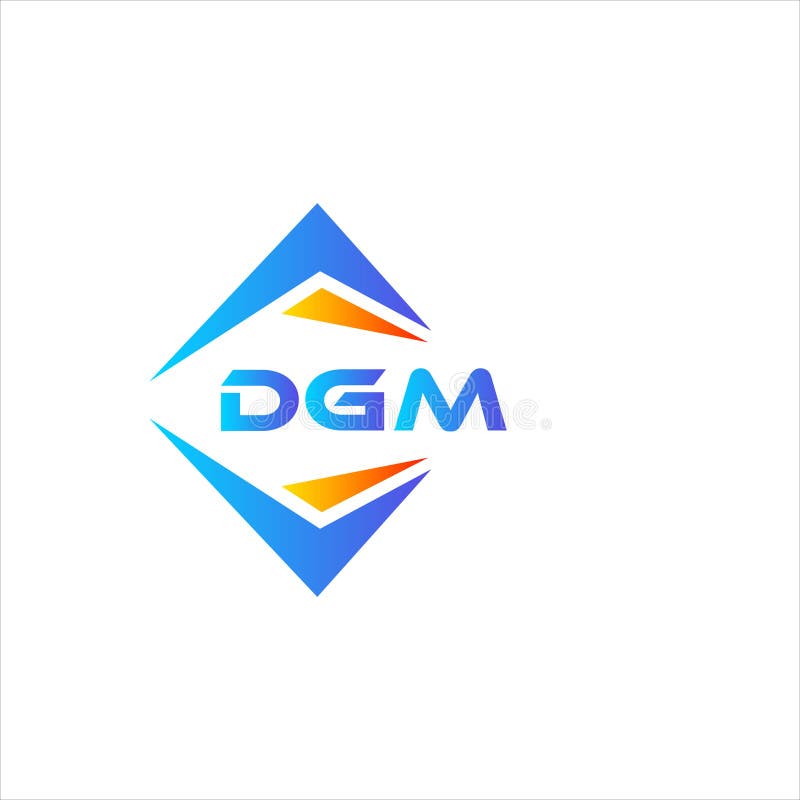 DGM Abstract Technology Logo Design on White Background. DGM Creative ...