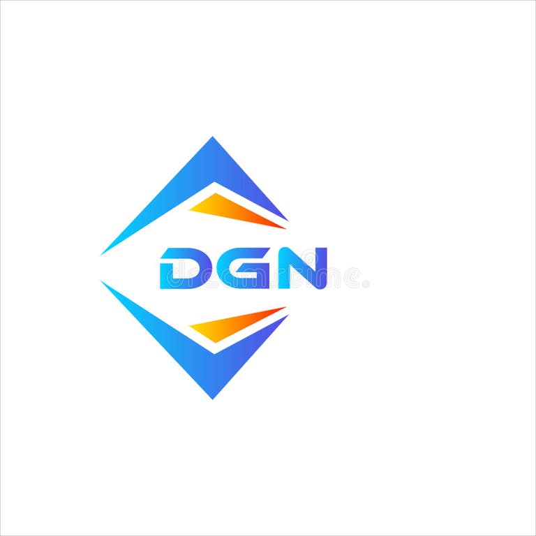 DGN Abstract Technology Logo Design on White Background. DGN Creative ...