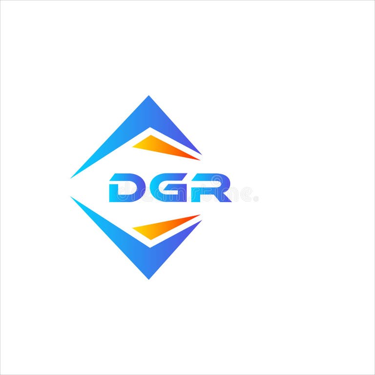 DGR Abstract Technology Logo Design on White Background. DGR Creative ...