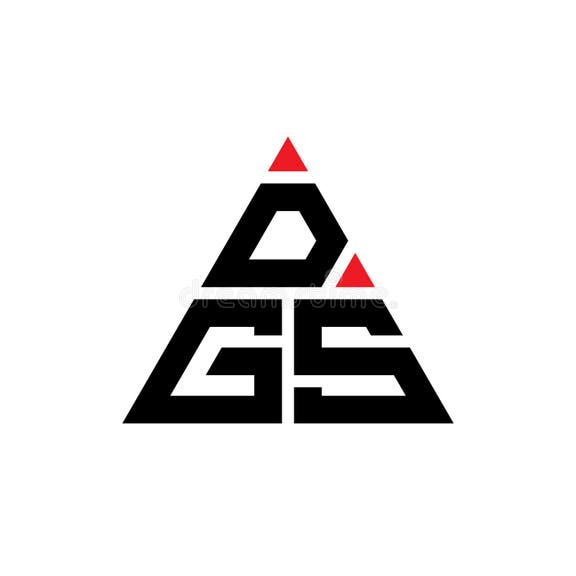 DGS Triangle Letter Logo Design with Triangle Shape. DGS Triangle Logo ...