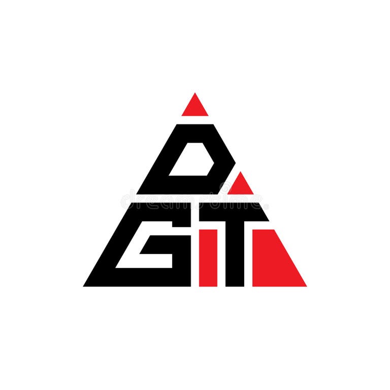 DGT Triangle Letter Logo Design with Triangle Shape. DGT Triangle Logo ...