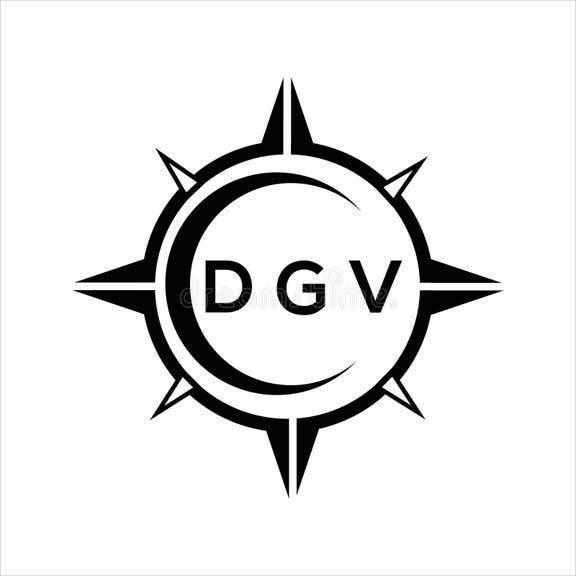 DGV Abstract Technology Circle Setting Logo Design on White Background ...