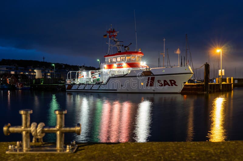 DGzRS SAR cruiser Berlin editorial stock image. Image of germany ...