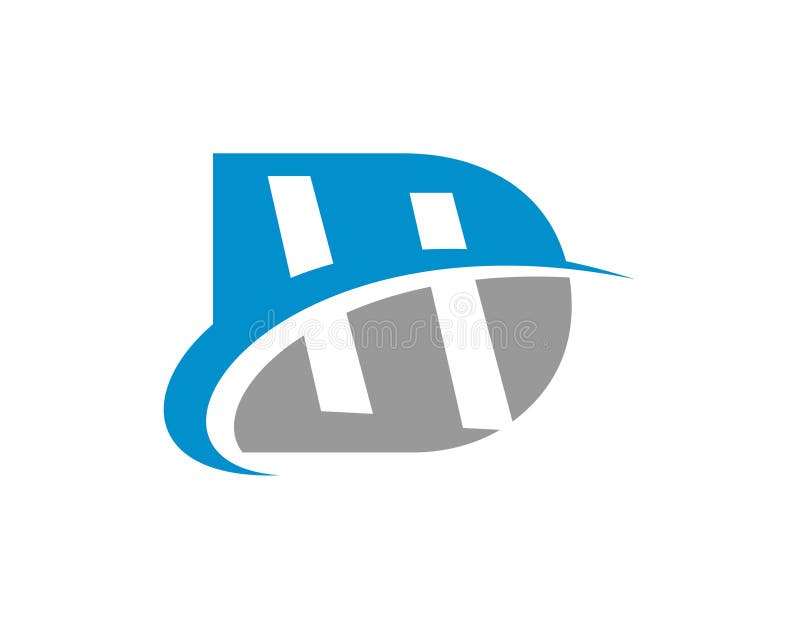 DH HD Swoosh Logo Icon Template Stock Vector - Illustration of internet ...