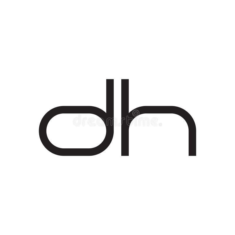 Dh Initial Letter Vector Logo Icon Stock Vector - Illustration of name ...