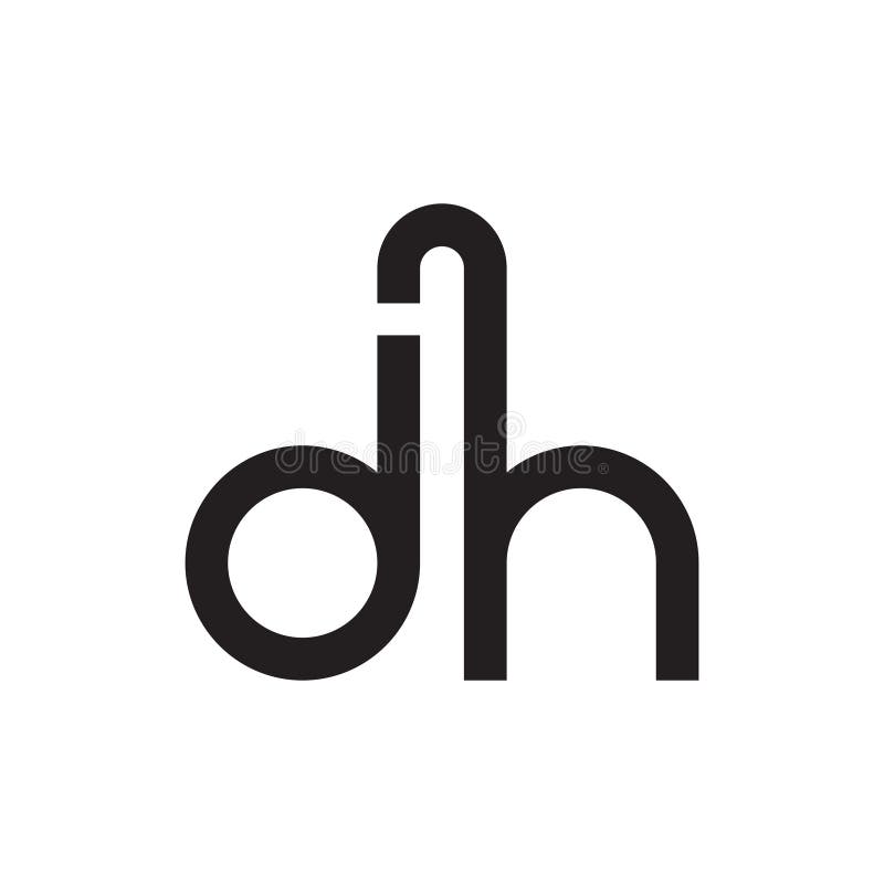 Dh Initial Letter Vector Logo Icon Stock Vector - Illustration of ...