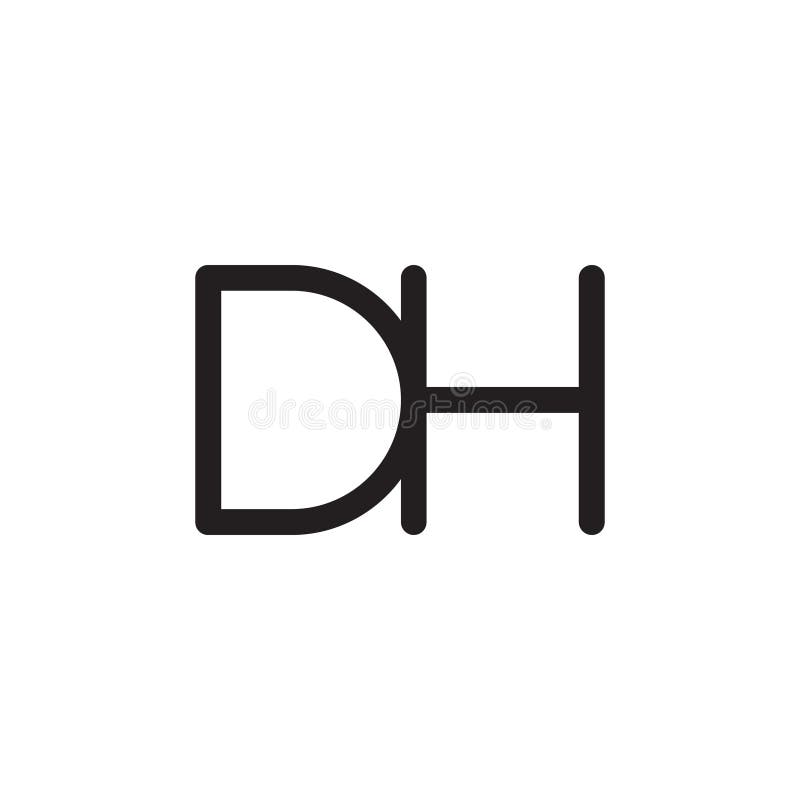Letter Dh Logo Stock Illustrations – 803 Letter Dh Logo Stock ...