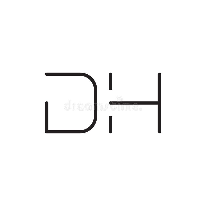 Dh Initial Letter Vector Logo Icon Stock Vector - Illustration of ...
