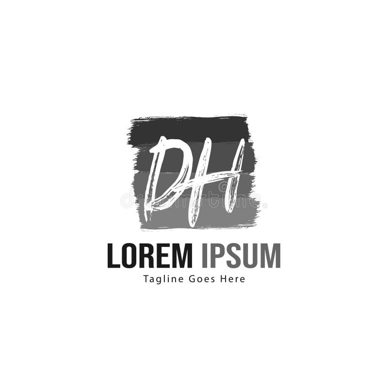 DH Letter Logo Design. Creative Modern DH Letters Icon Illustration ...