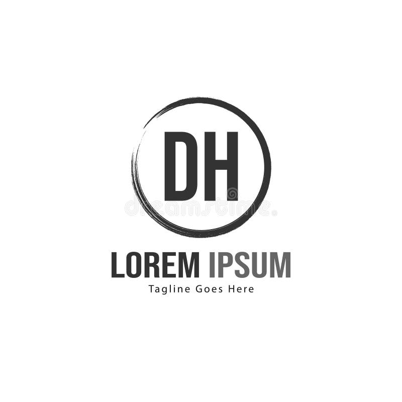 DH Letter Logo Design. Creative Modern DH Letters Icon Illustration ...