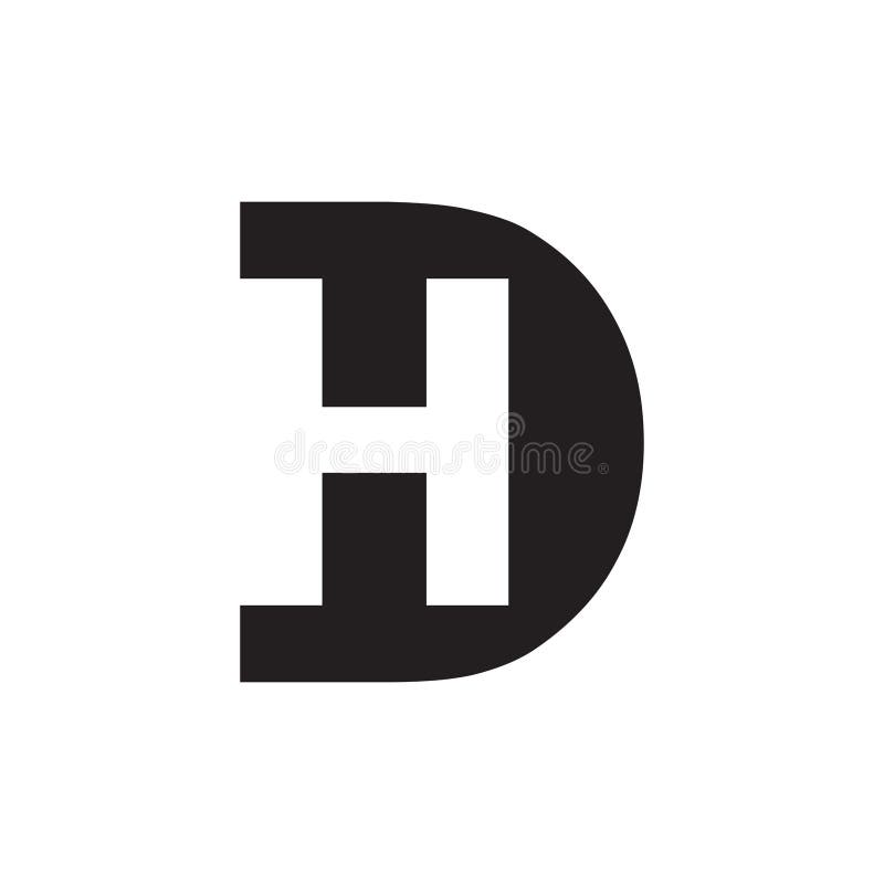 Dh logo , abstract dh logo stock illustration. Illustration of stylish ...
