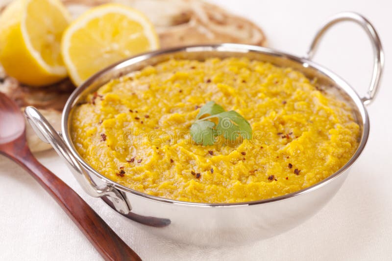 Dhal Indian Food stock image. Image of shallow, lemon - 25793777