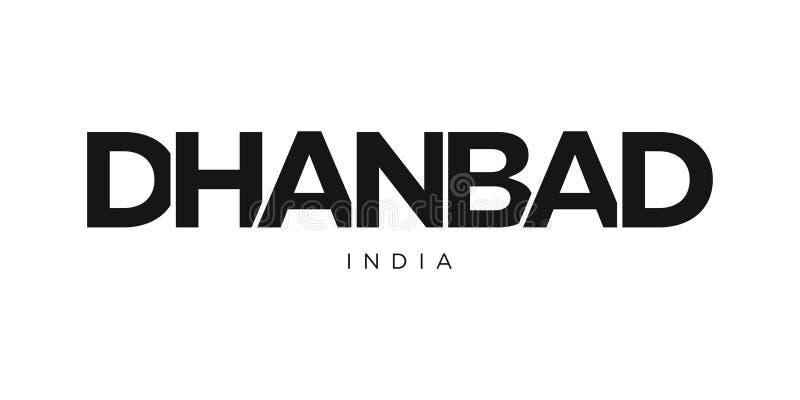 Dhanbad in the India Emblem. the Design Features a Geometric Style ...