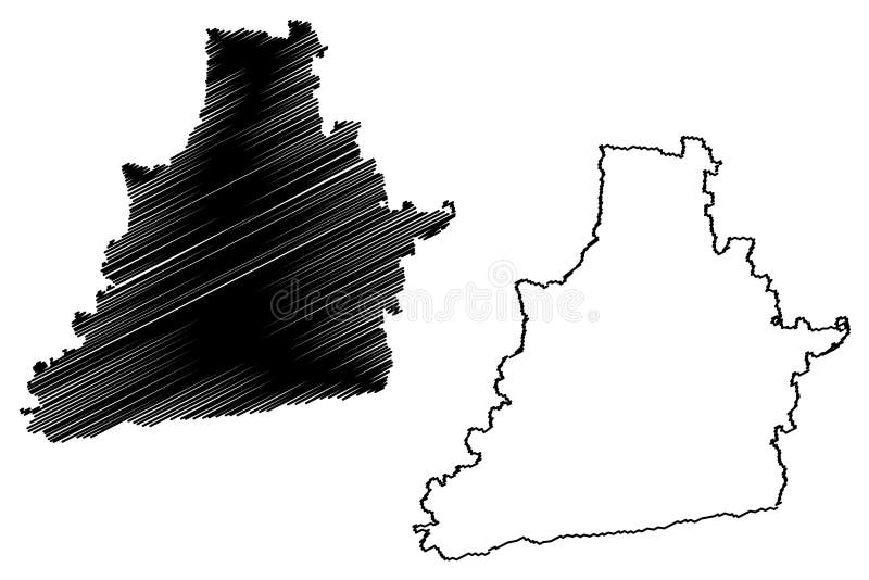 Dhar District Madhya Pradesh State Indore Division Republique India Map ...