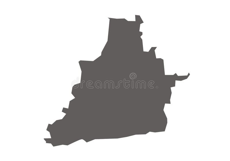 Dhar District Map Highlighted on Madhya Pradesh State Map Stock ...