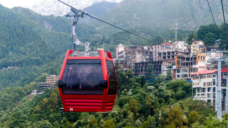 Dharamshala Skyway Ropeway, McLeodganj, Himachal Pradesh Stock Photo ...