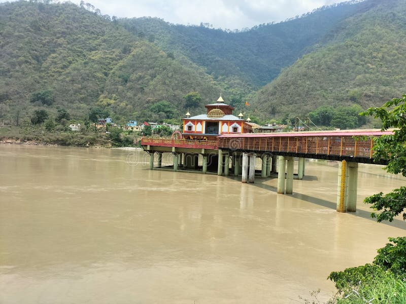 Dhari Devi Temple in Uttarakhand Stock Image - Image of devi, srinagar ...