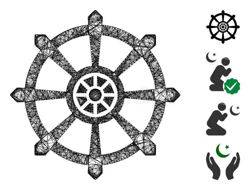 Dharma Wheel Pattern Stock Illustrations – 124 Dharma Wheel Pattern ...