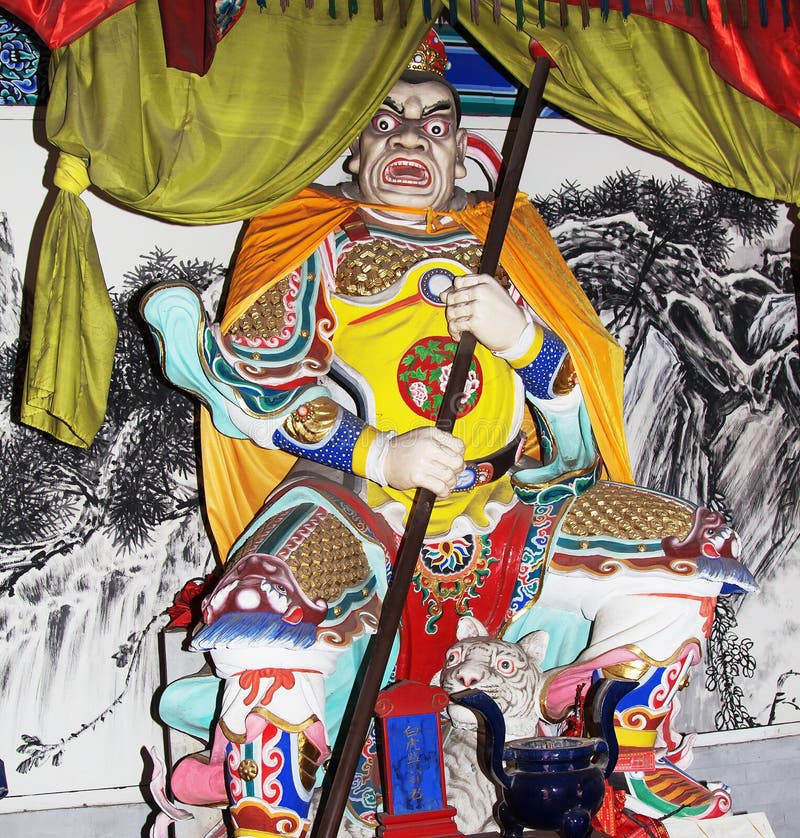 Dharmapala (protector of Dharma), Buddhist Temple in Beijing, China ...