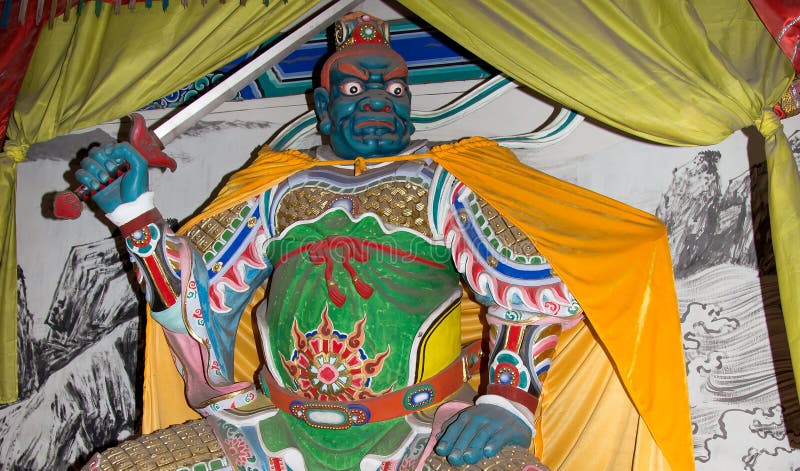 Dharmapala (protector of Dharma), Buddhist Temple in Beijing, China ...