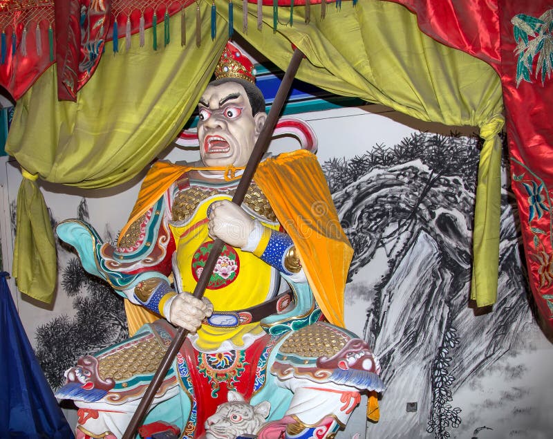 Dharmapala (protector of Dharma), Buddhist Temple in Beijing Stock ...