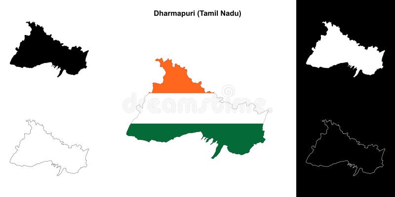 Dharmapuri Map Stock Illustrations – 4 Dharmapuri Map Stock ...
