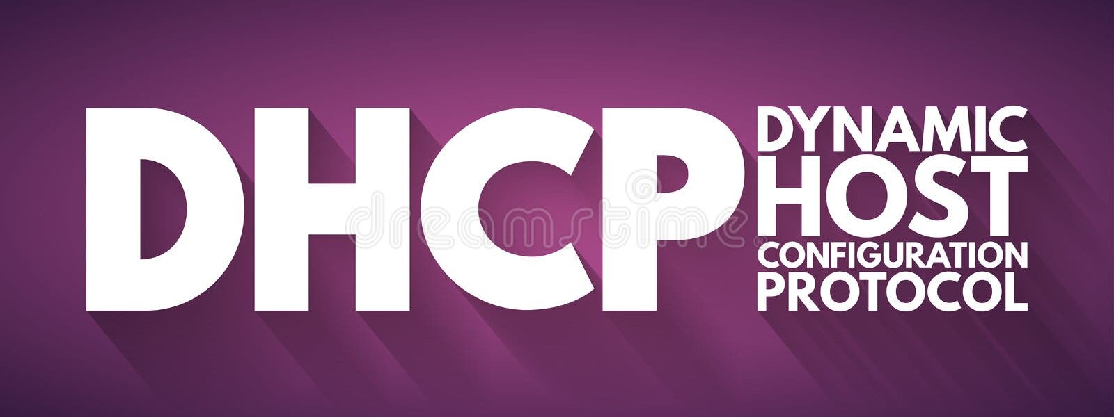 DHCP - Dynamic Host Configuration Protocol Acronym, Technology Concept ...