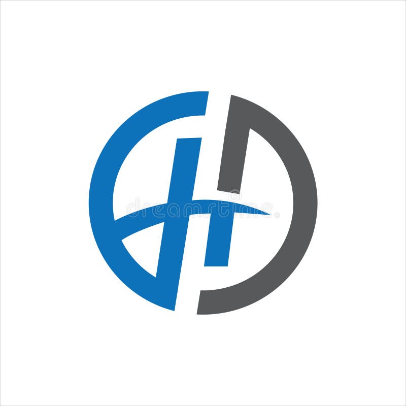 DHD Letter Monogram Initial Logo Design Template Vector Illustration ...