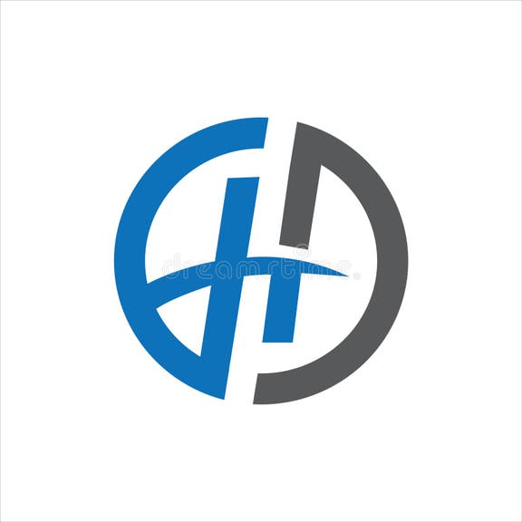 DHD Letter Monogram Initial Logo Design Template Vector Illustration ...