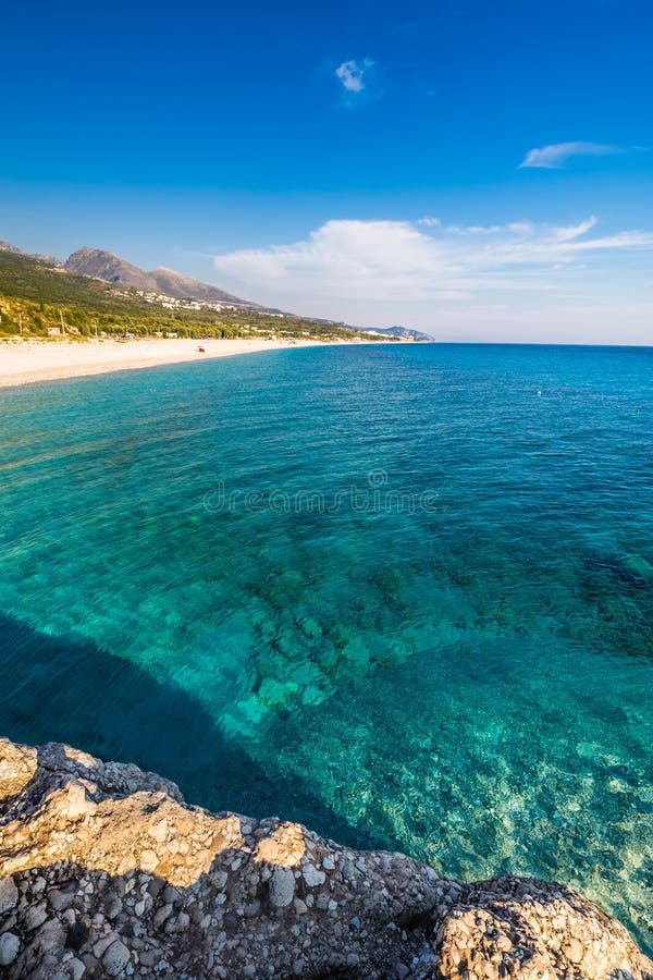 Dhermi Beach - Dhermi, Himarï¿½, Vlore, Albania Stock Photo - Image of ...