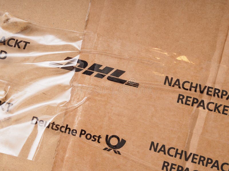 DHL and Deutsche Post editorial photo. Image of copy - 34090001