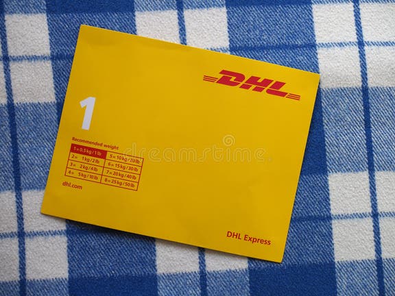 DHL Express Envelope in Bonn Editorial Image - Image of october ...
