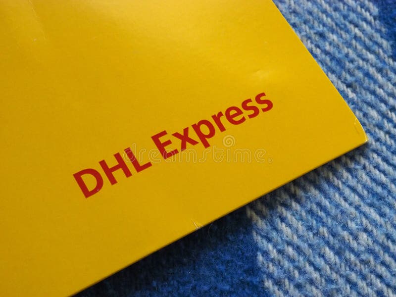 DHL Express Envelope in Bonn Editorial Stock Photo - Image of post ...