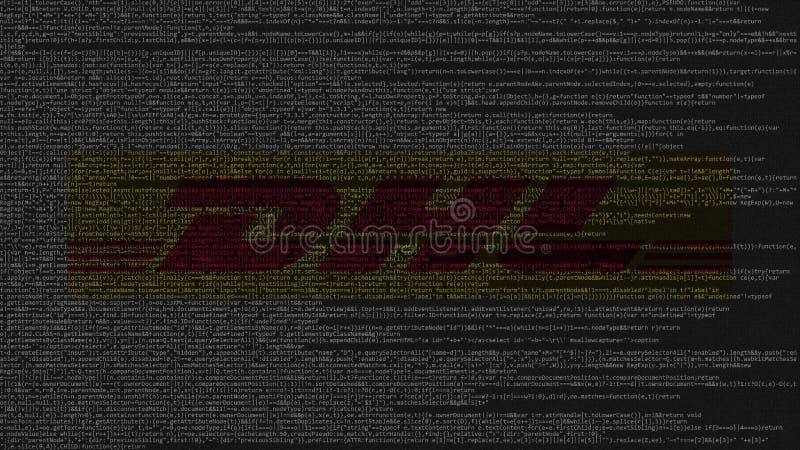 DHL Express Logo Made of Source Code on Computer Screen. Editorial 3D Rendering Editorial ...