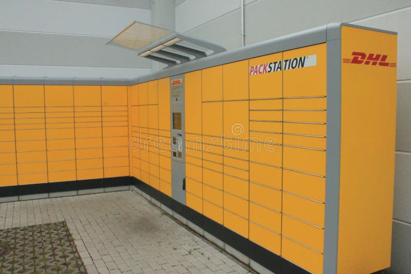 DHL Packstation editorial stock image. Image of mail - 53552959
