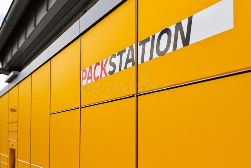 DHL Packstation editorial stock photo. Image of parcel - 194594068