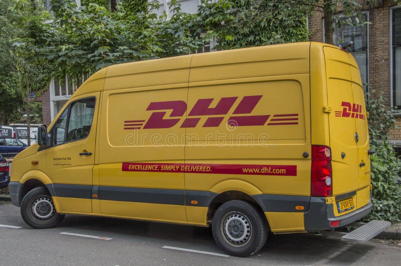 A DHL Truck editorial image. Image of international - 120075490