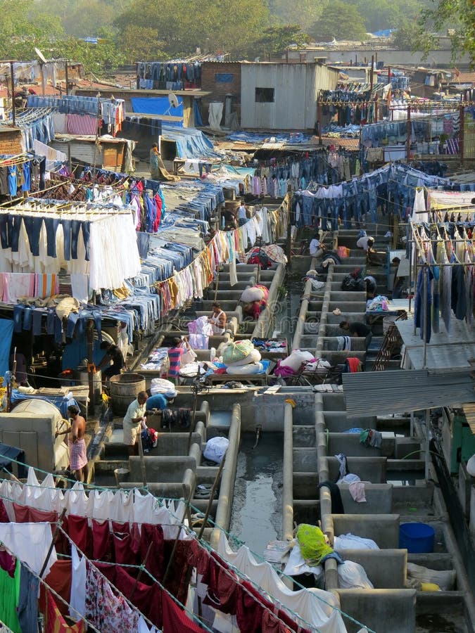 Dhobi Ghat Mahalaxmi Mumbai India. Editorial Photography - Image of ...