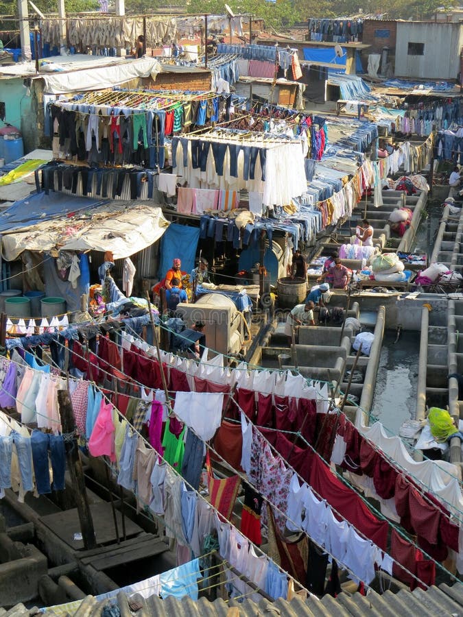 Dhobi Ghat Mahalaxmi Mumbai India. Editorial Stock Image - Image of ...