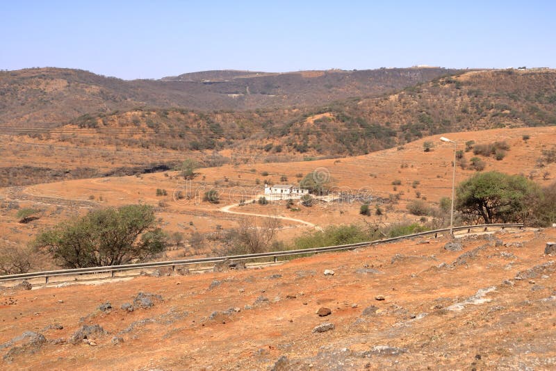Dhofar Mountain Landscape North of Salalah in Oman Stock Image - Image ...