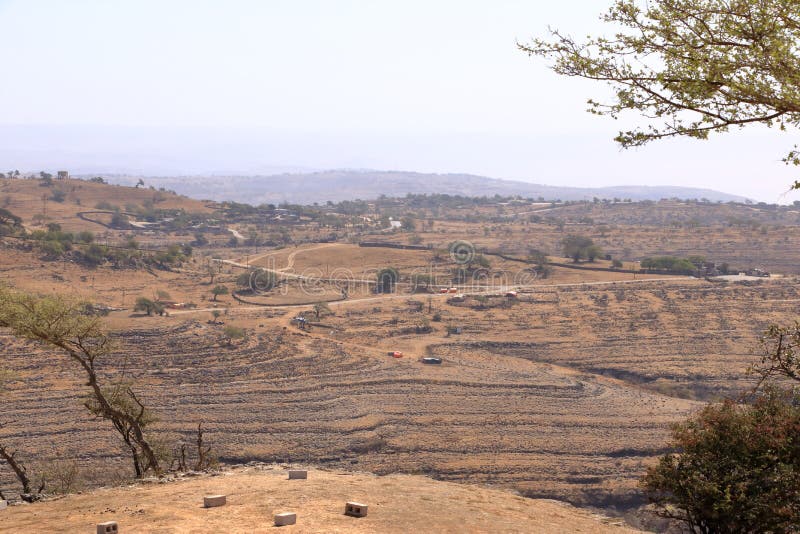 Dhofar Mountain Landscape North of Salalah in Oman Stock Image - Image ...