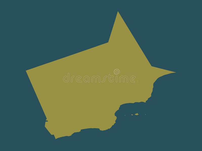 Dhofar, Oman. Solid. No Legend Stock Illustration - Illustration of ...